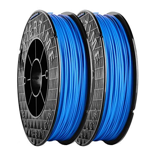 UP Fila Premium ABS 3D Printer Filament, Low Odor, Consistent 1.75mm Diameter,1KG (500g×2 Spools), Blue