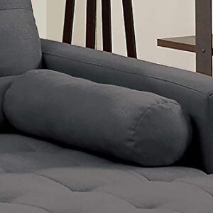 Poundex Sofas, Slate Black