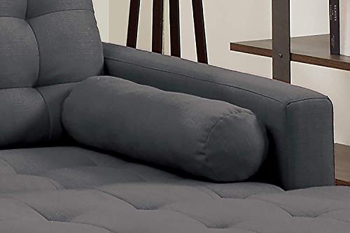 Poundex Sofas, Slate Black