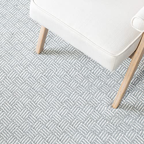 SAFAVIEH Boston Collection 6' x 9' Grey BOS680E Handmade Flatweave Cotton Area Rug