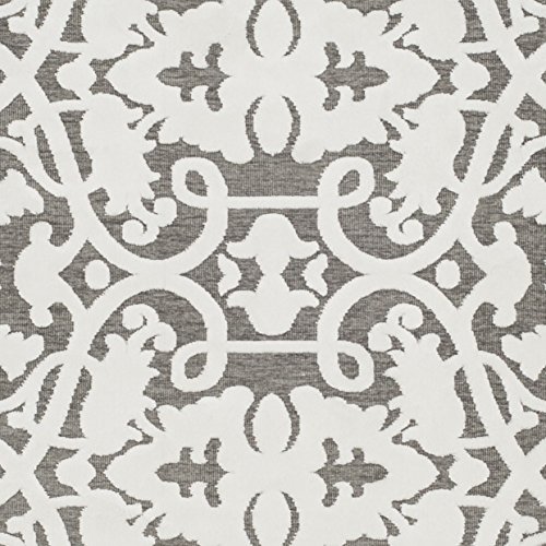 SAFAVIEH Paradise Collection Accent Rug - 3'1" x 4'7", Ivory & Dark Grey, Modern Viscose Design, Ideal for High Traffic Areas in Entryway, Living Room, Bedroom (PARB636C)