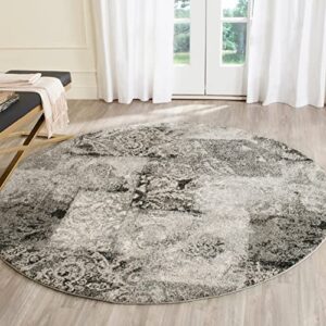 SAFAVIEH Retro Collection Accent Rug - 3' x 5', Cream & Grey, Modern Abstract Design, Non-Shedding & Easy Care, Ideal for High Traffic Areas in Entryway, Living Room, Bedroom (RET2137-1180)