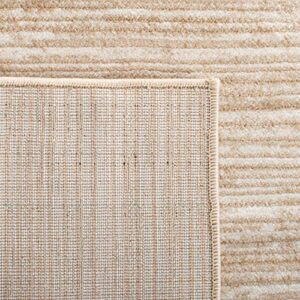 SAFAVIEH Vision Collection Runner Rug - 2'2" x 8', Creme, Modern Ombre Tonal Chic Design, Non-Shedding & Easy Care, Ideal for High Traffic Areas in Living Room, Bedroom (VSN606F)