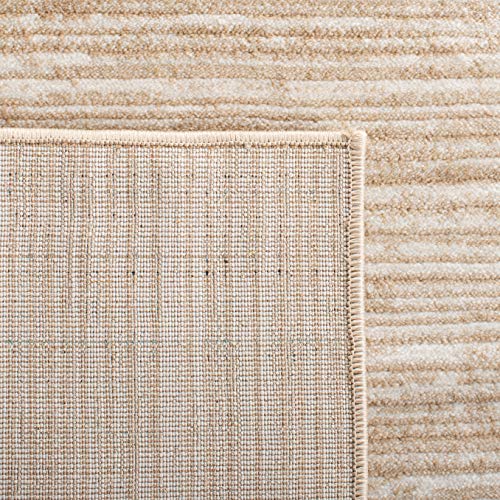 SAFAVIEH Vision Collection Runner Rug - 2'2" x 8', Creme, Modern Ombre Tonal Chic Design, Non-Shedding & Easy Care, Ideal for High Traffic Areas in Living Room, Bedroom (VSN606F)