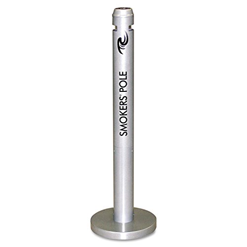 Rubbermaid Commercial R1SM Smoker's Pole Round Steel Silver