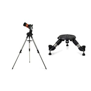 celestron nexstar 4se maksutov-cassegrain goto telescope bundle with table top tripod (2 items)