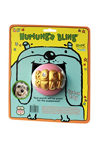 Humunga Bling Rock Star Teeth Shaped Ball Toy for Medium and Large Dogs