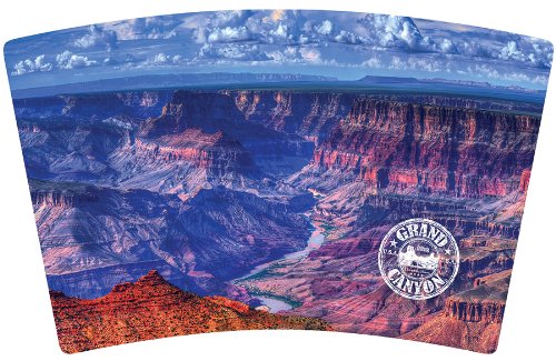 Mugzie "Grand Canyon" Stainless Steel Travel Mug with Insulated Wetsuit Cover, 20 oz, Black