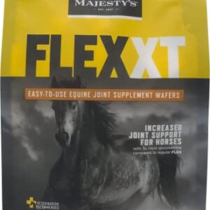 Majesty's Flex XT Wafers - Superior Horse / Equine Joint Support With Increased Supplement Levels - Glucosamine, MSM, Yucca, Vitamin C - 30 Count (1 Month Supply)