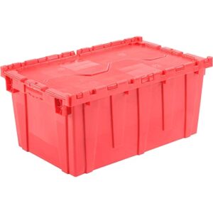 distribution container with hinged lid 27-3/16x16-5/8x12-1/2 red