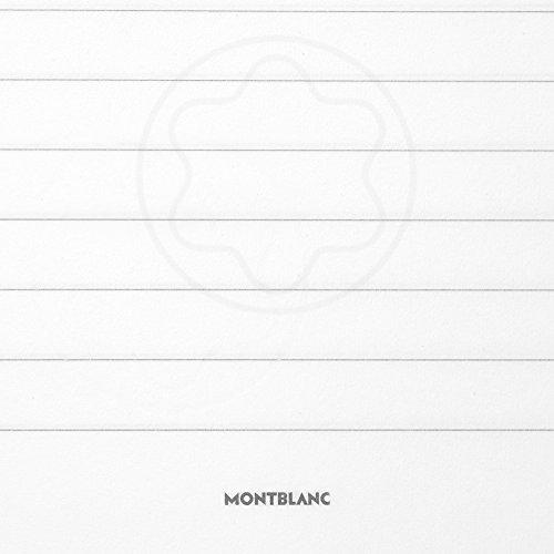 Montblanc Notebook Black Lined #146 Fine Stationery 113294 – Elegant Journal with Leather Binding and Ruled Pages – 1 x (5.9 x 8.2 in.)