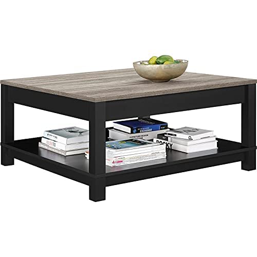 Ameriwood Home Carver Coffee Table, Black,5047196PCOM