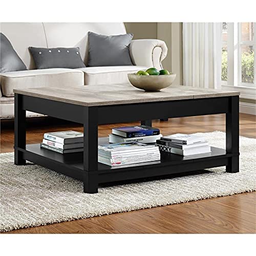 Ameriwood Home Carver Coffee Table, Black,5047196PCOM