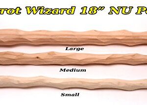 Parrot Wizard 18" Extended NU Perch® - Large for Cockatoo, Congo African Grey, Macaw