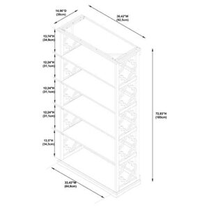 Powell Turner Bookcase, Antique White,