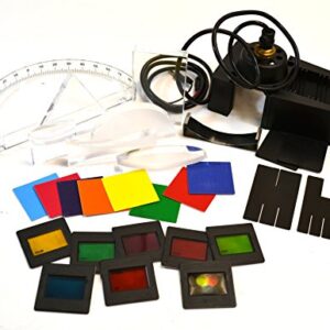 Student Optics Kit - Light Box & 27 Optical Components - Eisco Labs