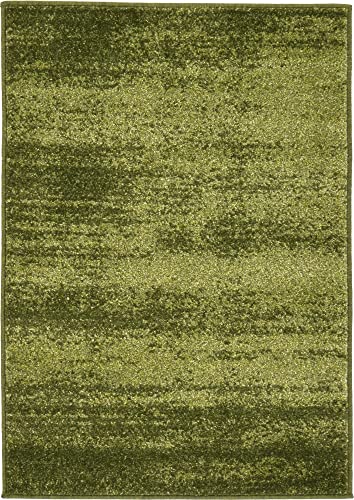 Unique Loom Del Mar Collection Area Rug - Lucille (2' 2" x 3' 1" Rectangle, Green/ Hunter Green)