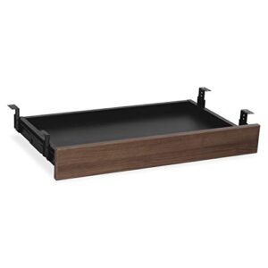 lorell essentials drawer, 5.1" x 16.7" x 28.4", walnut, laminate