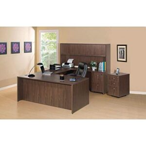 Lorell Essentials Drawer, 5.1" x 16.7" x 28.4", Walnut, Laminate