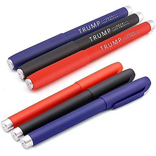 Trump Pens 2024 -Save America! Support Donald Trump For 2024 President Election Pens With"SAVE AMERICA" Slogan, Black Ink, Pack of 12