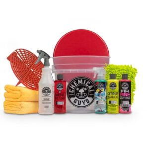 chemical guys hol121 best car wash bucket kit, (safe for cars, trucks, suvs, rvs & more) 11 items