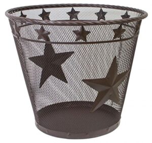 deleon collections metal wire star western mesh waste basket