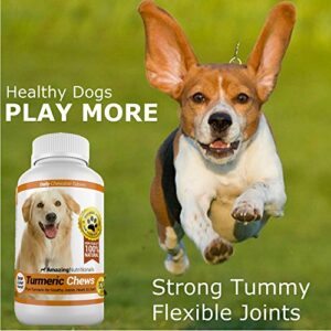 Amazing Turmeric for Dogs Curcumin Pet Antioxidant, Eliminates Joint Pain Inflammation, 120 Chews