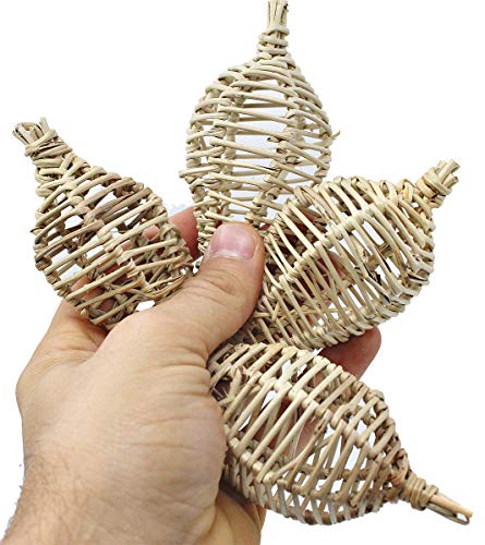 Bonka Bird Toys 1267 Vine Lantern Pk4 Bird Parrot Toy Part Craft Parrot cage Toys Cages Natural Chewy