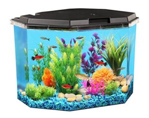 koller products 6.5-gallon aquarium kit with power filter and led lighting, (ap650)