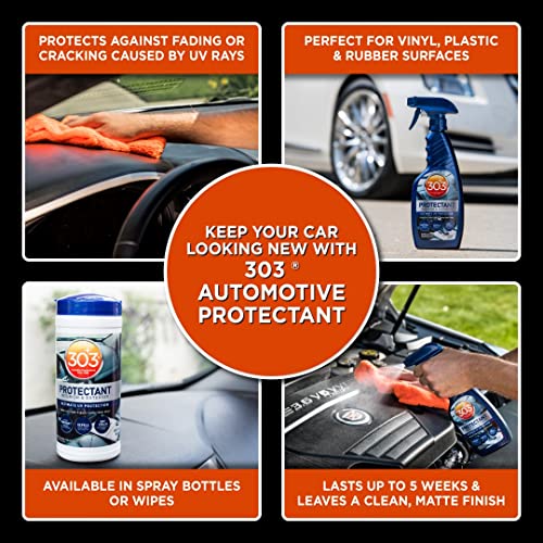 303 Automotive Protectant - Provides Superior UV Protection, Helps Prevent Fading and Cracking, Repels Dust, Lint, and Staining, Restores Lost Color and Luster, 16oz (30382CSR) Packaging May Vary