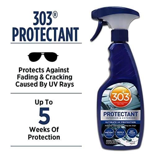 303 Automotive Protectant - Provides Superior UV Protection, Helps Prevent Fading and Cracking, Repels Dust, Lint, and Staining, Restores Lost Color and Luster, 16oz (30382CSR) Packaging May Vary