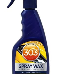 303 Spray Wax - Quick And Easy Spray On Wax - Lasts Up To 90 Days - Use On Wet Or Dry Surfaces - Natural And Synthetic Protection - Carnauba Wax Formulation, 16 fl. oz. (30217CSR) Packaging May Vary