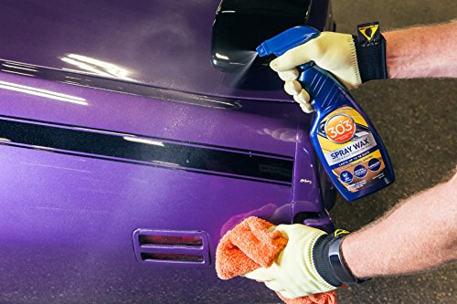 303 Spray Wax - Quick And Easy Spray On Wax - Lasts Up To 90 Days - Use On Wet Or Dry Surfaces - Natural And Synthetic Protection - Carnauba Wax Formulation, 16 fl. oz. (30217CSR) Packaging May Vary