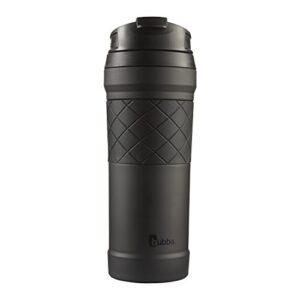 bubba hero elite vacuum-insulated stainless steel travel mug with tasteguard, 16 oz, black