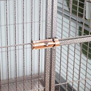 Double Cage with Center Divider for Bird Parrot Aviary W64xd32xh73