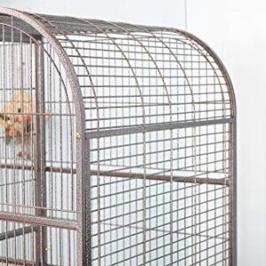 Double Cage with Center Divider for Bird Parrot Aviary W64xd32xh73