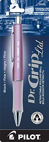 PILOT Dr. Grip Limited Refillable & Retractable Gel Ink Rolling Ball Pen, Fine Point (Assorted)