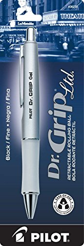 PILOT Dr. Grip Limited Refillable & Retractable Gel Ink Rolling Ball Pen, Fine Point (Assorted)