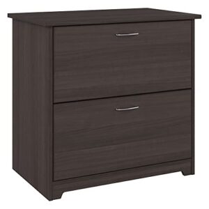 bush furniture cabot 2 drawer lateral file cabinet, heather gray