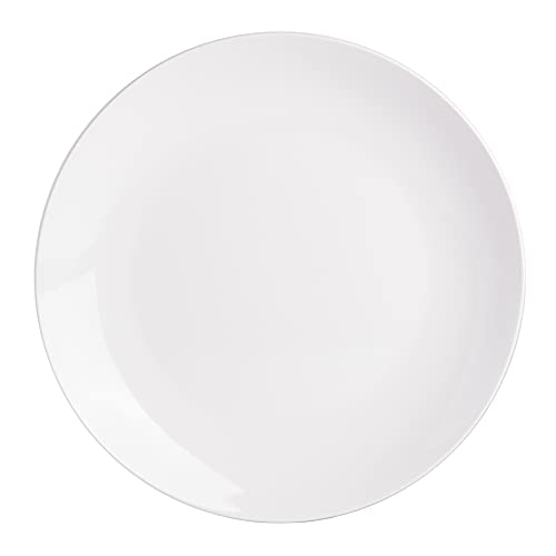 Gibson Home Zen Buffet Porcelain Dinnerware Set, Service for 6 (30pcs), White (Coupe)