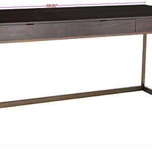 Safavieh Couture Collection Genevieve Smoked Eucalyptus 3-Drawer Writing Desk