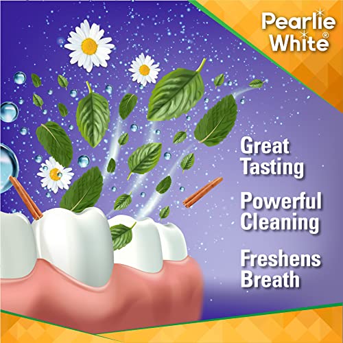 Pearlie White Active Remineralization Fluoride Free Toothpaste | 3.8oz/110gm | Remineralizing Toothpaste for Tooth Enamel Repair | Helps Remove Stains | Contains Hydroxyapatite and Xylitol | Pack of 1