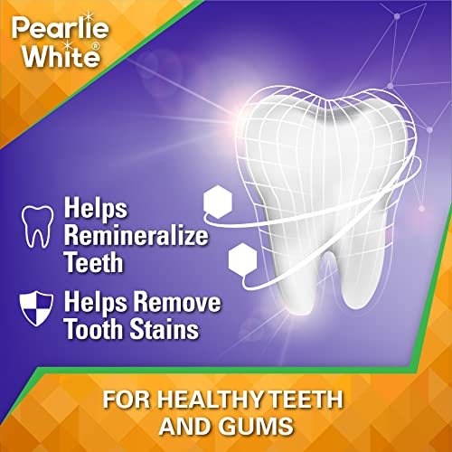 Pearlie White Active Remineralization Fluoride Free Toothpaste | 3.8oz/110gm | Remineralizing Toothpaste for Tooth Enamel Repair | Helps Remove Stains | Contains Hydroxyapatite and Xylitol | Pack of 1