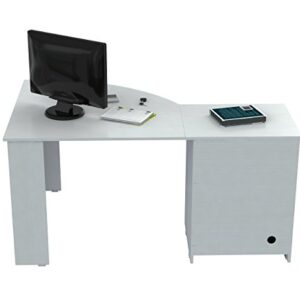 Inval ET-3415 Computer Desk, Washed Oak