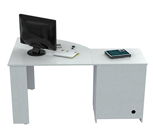 Inval ET-3415 Computer Desk, Washed Oak