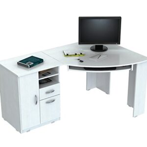 Inval ET-3415 Computer Desk, Washed Oak