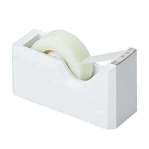 JAM PAPER Office & Desk Sets - 1 Stapler & 1 Tape Dispenser - White - 2/Pack