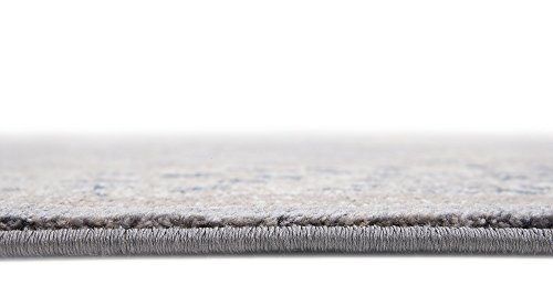 Unique Loom Salzburg Collection Area Rug - Gneis (6' 1" x 9' Rectangle, Gray/ Ivory)