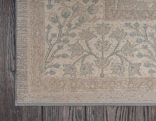 Unique Loom Salzburg Collection Area Rug - Gneis (6' 1" x 9' Rectangle, Gray/ Ivory)