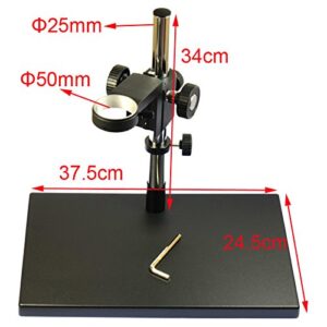 Big Heavy Duty Metal Boom Stereo Microscope Camera Table Stand Holder 50mm Ring